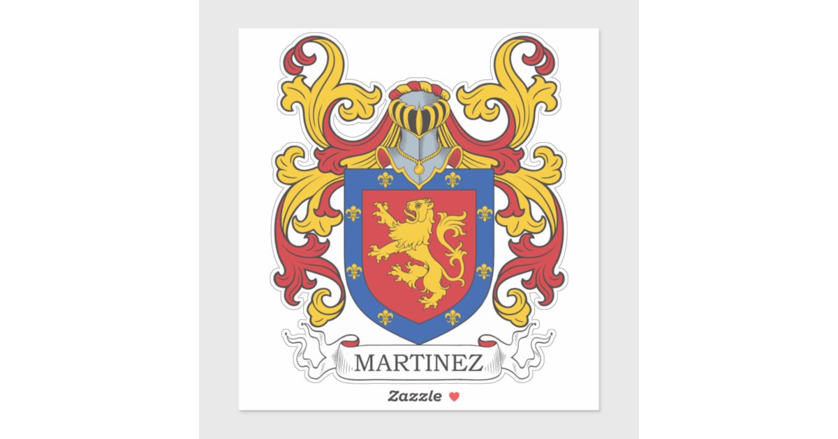 Adesivo Martinez Family Crest | Zazzle Brasil