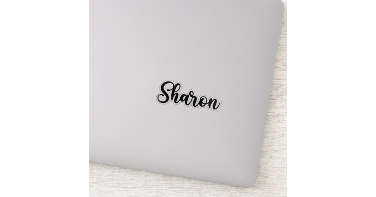 Adesivo Nome Sharon - Caligrafia manuscrita | Zazzle Brasil