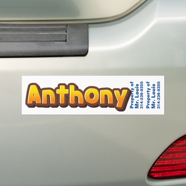 anthony name tag
