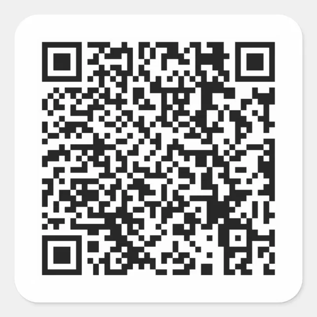 Adesivo Quadrado Qr Code RickRoll Gif | Zazzle Brasil