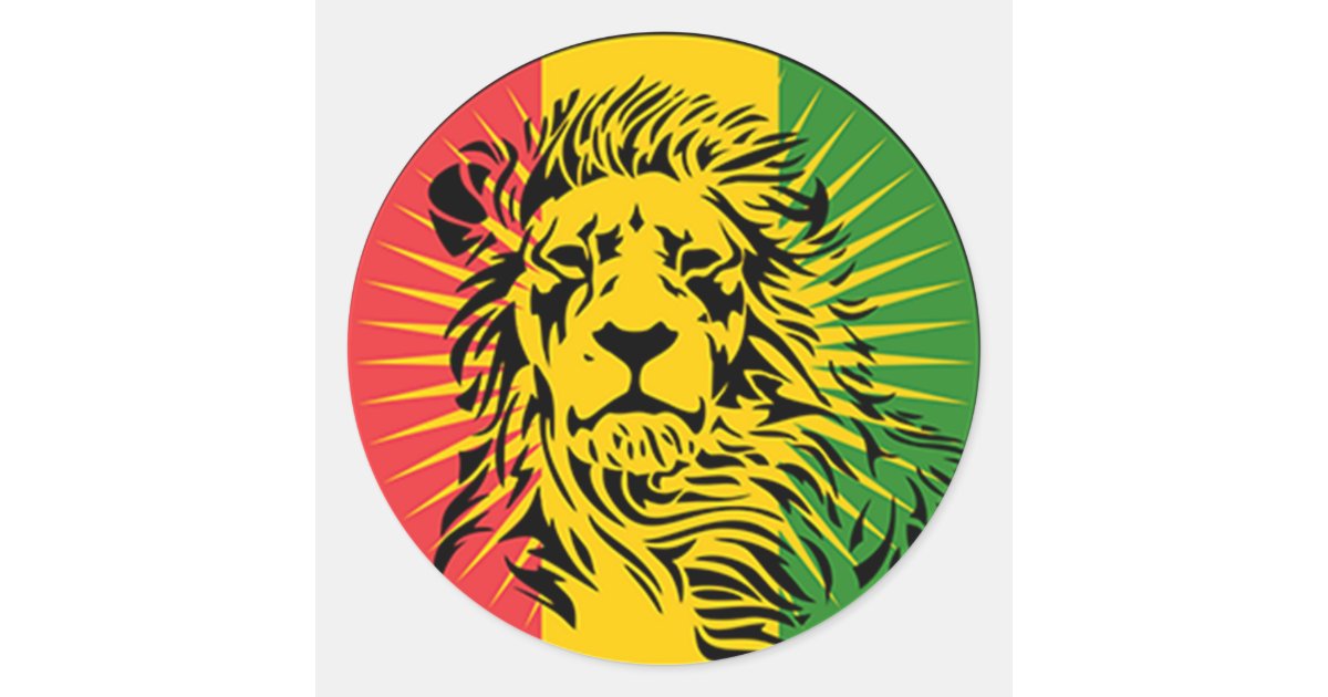 Adesivo Redondo bandeira de rasta reggae | Zazzle Brasil
