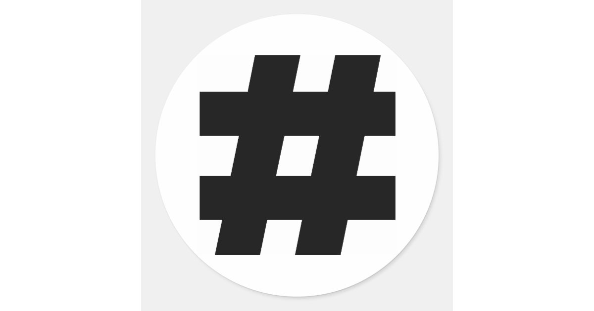 Adesivo Redondo # Hashtag Símbolo Número Símbolo Símbolo Número Si ...