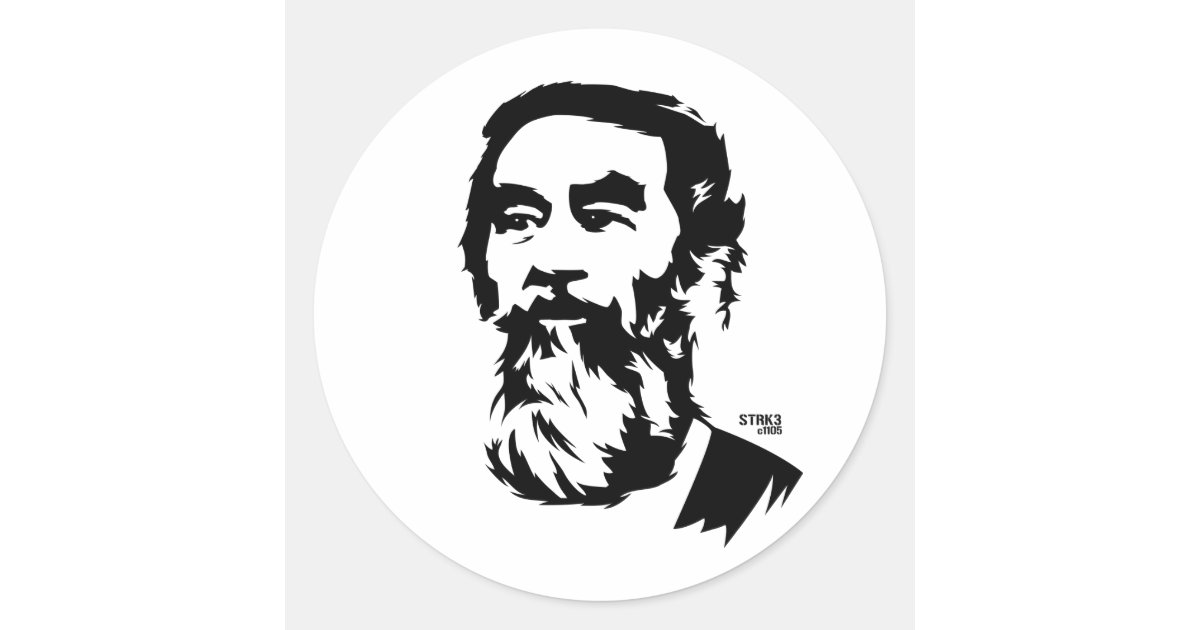 Adesivo Redondo Saddam Hussein Portrait Sticker | Zazzle Brasil