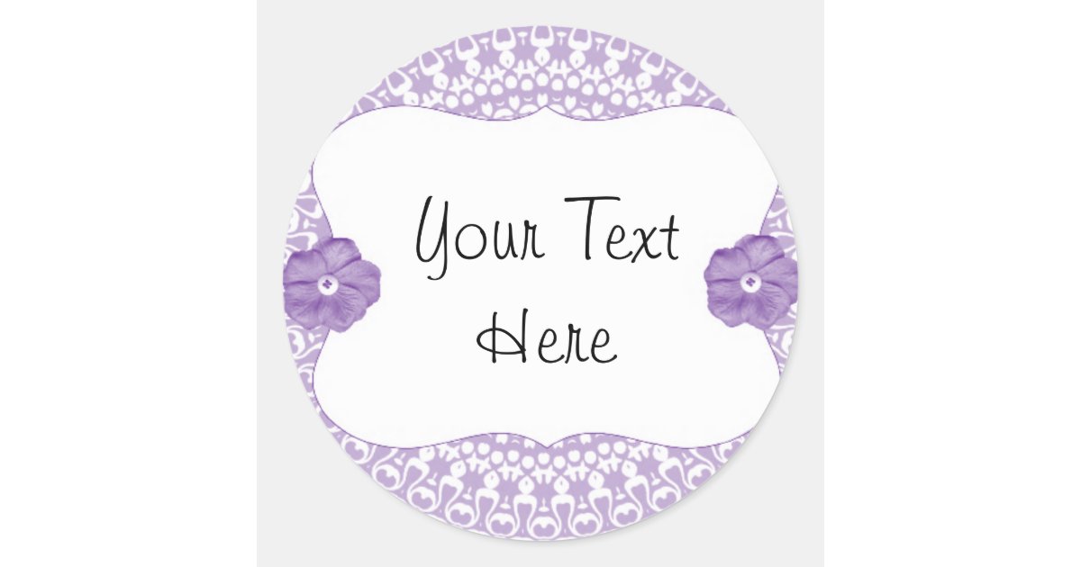 Adesivo Redondo Toppers/Rótulos/Adesivos de Bolachas de Flor com r ...