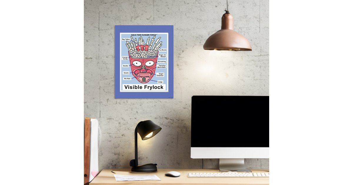 Aqua Teen Fome Force Visible Frylock Poster | Zazzle Brasil