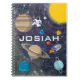 Caderno Espiral Sistema Solar, Astronauta e Espacial | Zazzle Brasil