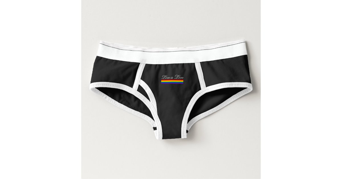 Calcinha Boyfriend O amor lésbica do orgulho gay LGBT da bandeira do ...