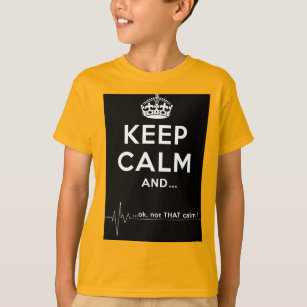Camisas & Camisetas Keep Calm | Zazzle.com.br
