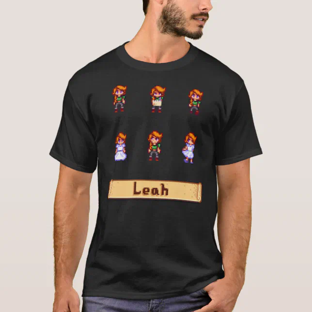 Camiseta Stardew Valley Sprites - Leah Sticker | Zazzle Brasil