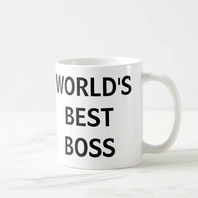 Caneca De Café O MELHOR CHEFE DO MUNDO - O JOGO DE Escritórios | Zazzle ...