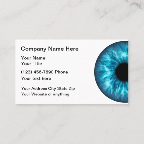 Cartões de Visita Oftalmologista | Zazzle.com.br