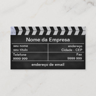 Cartões de Visita Cinema | Zazzle.com.br