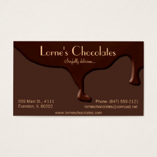 Cartões de visita Chocolate | Zazzle.com.br