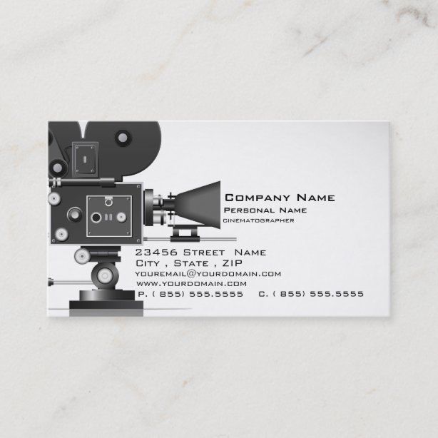 Cartões de Visita Cinema | Zazzle.com.br