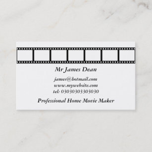 Cartões de Visita Cinema | Zazzle.com.br