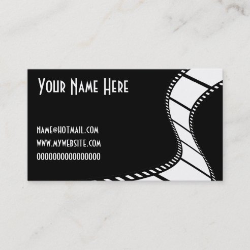 Cartões de Visita Cinema | Zazzle.com.br