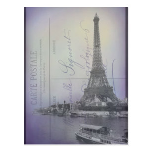 Cartões Postais Vintage Paris | Zazzle.com.br