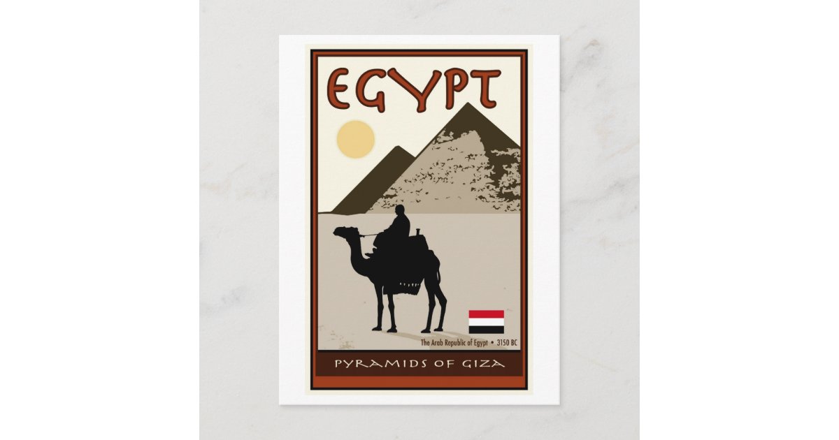 Cartão Postal Egypt | Zazzle Brasil