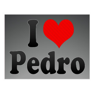 Convites & Cartões Te Amo Pedro | Zazzle.com.br