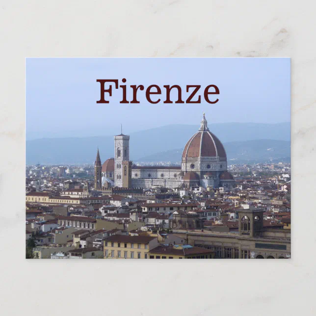 Cartão Postal Firenze Florence Itália | Zazzle Brasil