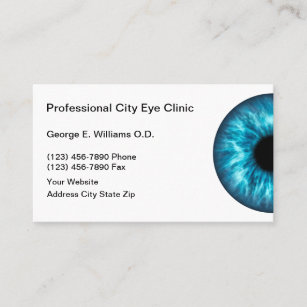 Cartões de Visita Oftalmologista | Zazzle.com.br