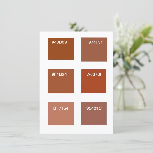 Amostra De Cor Ferrugem Convite Amostras De Cor De Ferrugem Do