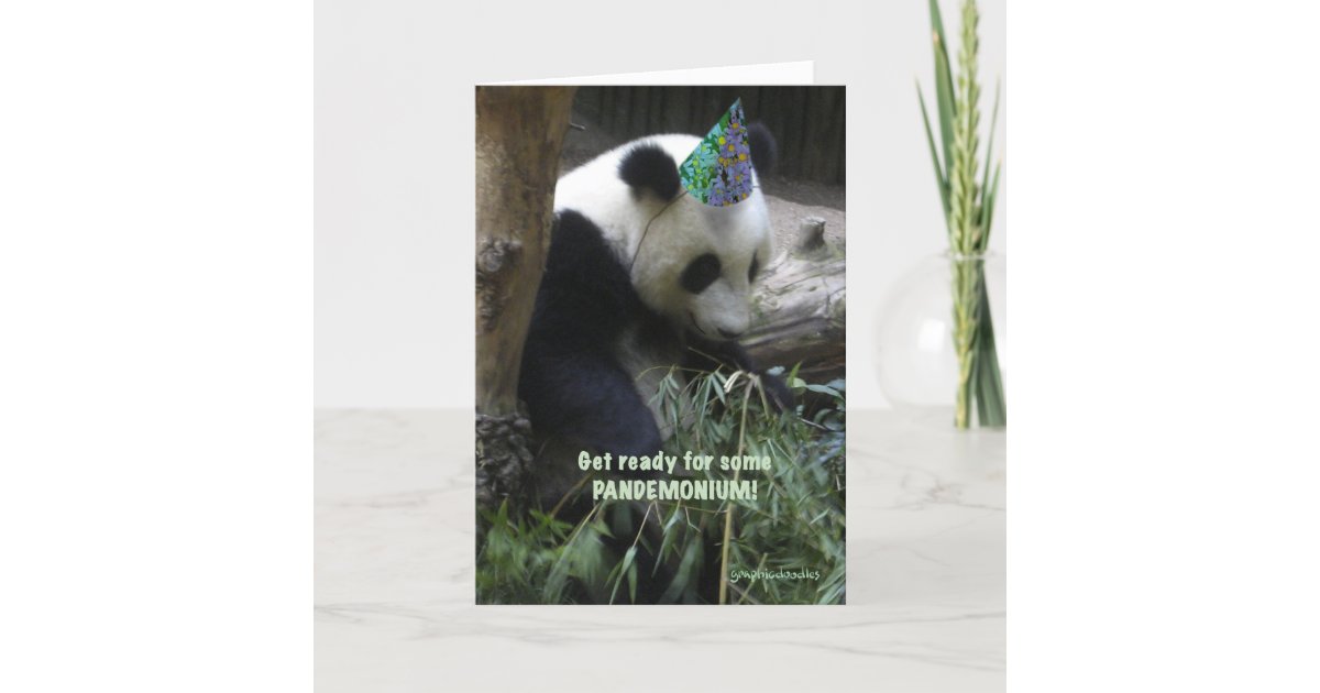 Convite Panda pandemonium birthday party invitation! | Zazzle Brasil