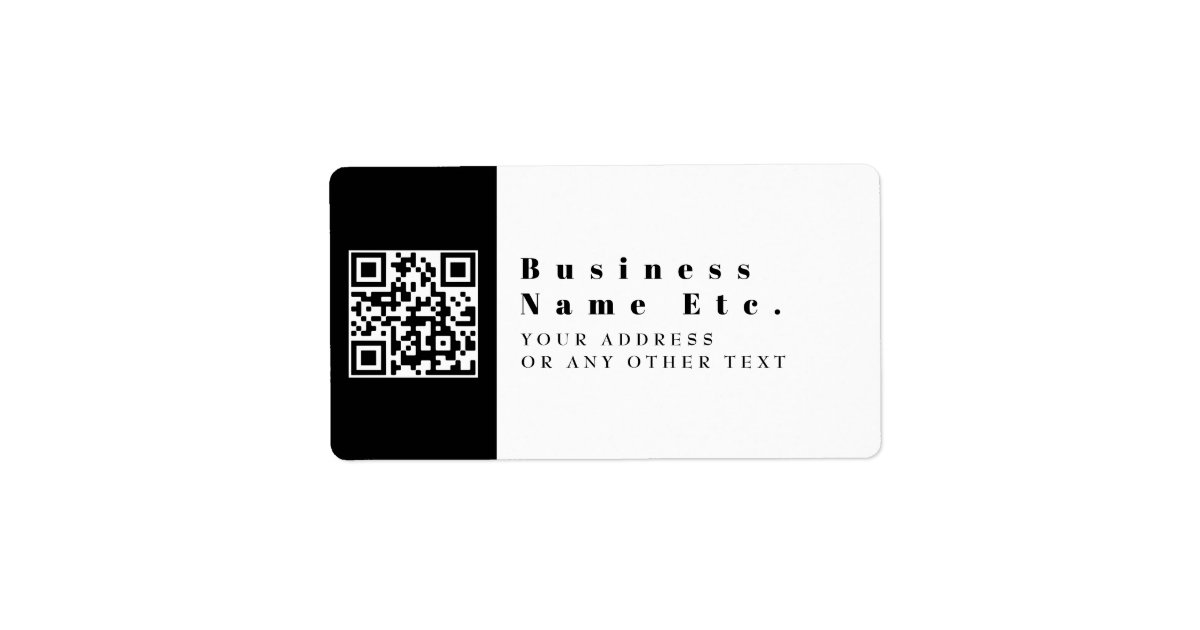 Etiqueta Replace With Your QR code | Modern | Zazzle Brasil