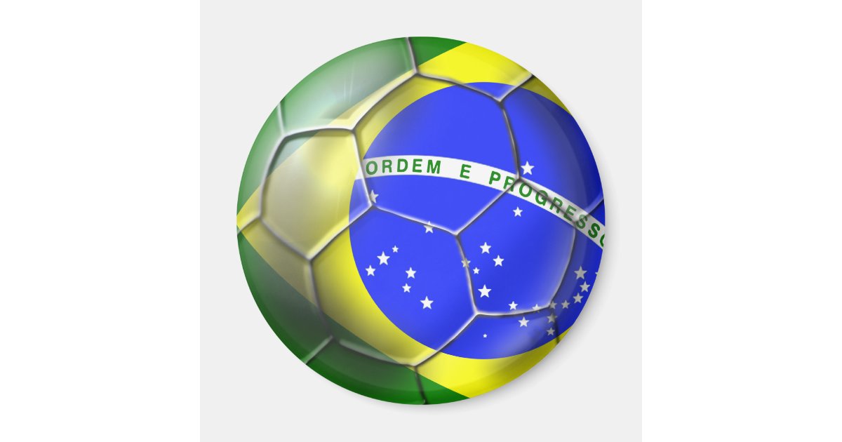 Imã Brasil Brasil: bola de samba brasileira | Zazzle Brasil