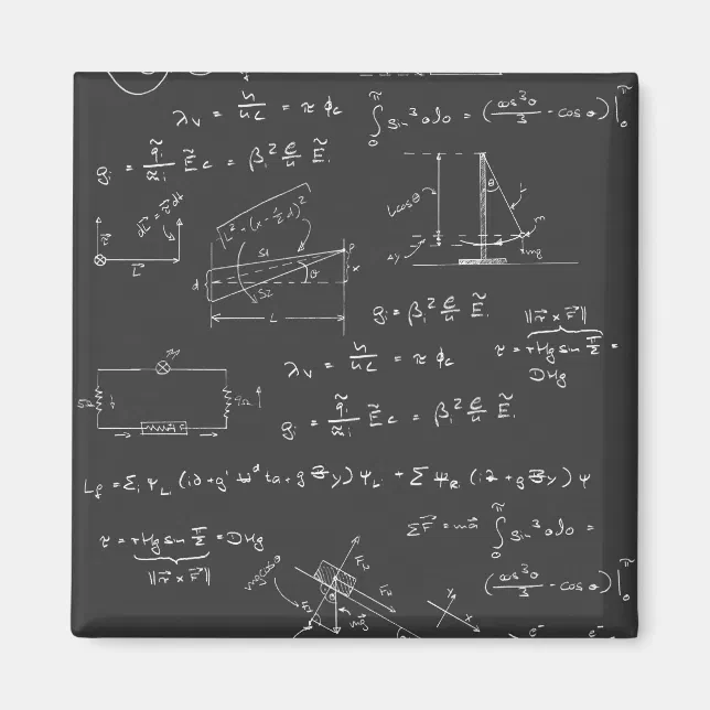 Imã Diagramas e fórmulas de física | Zazzle Brasil