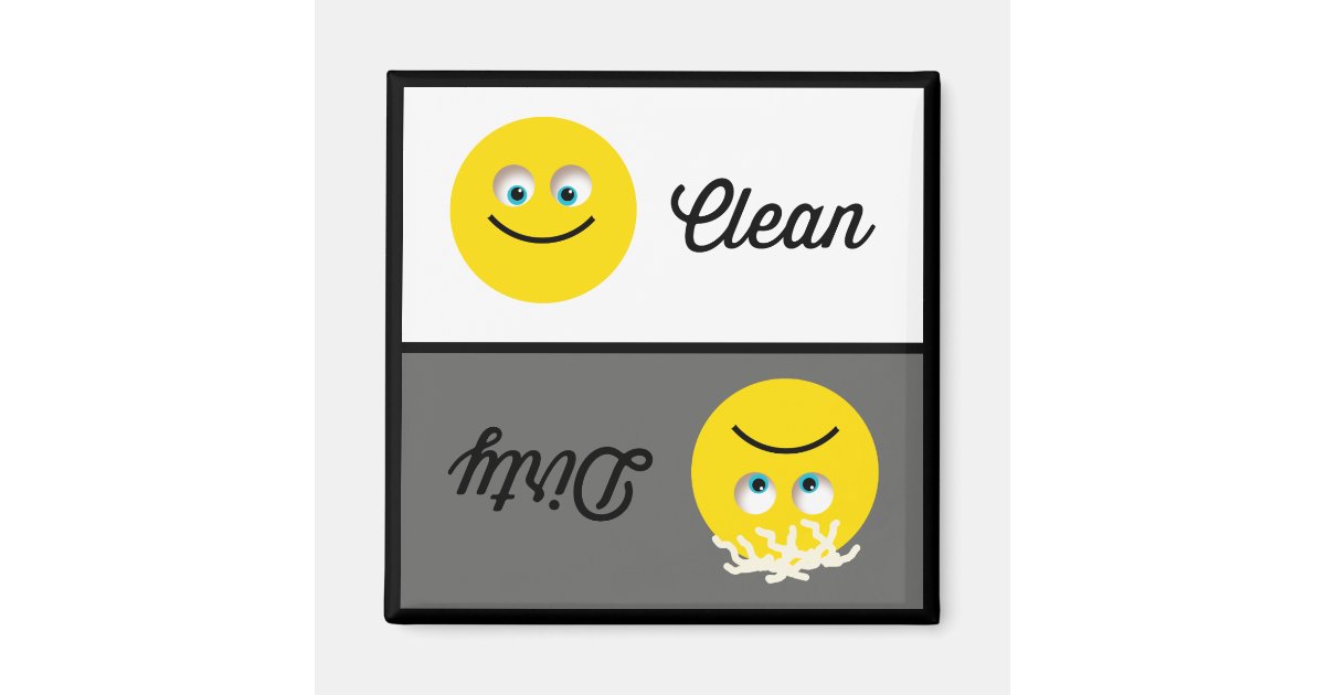 Imã Emoji Clean Dirk Dishwasher Magnet | Zazzle Brasil