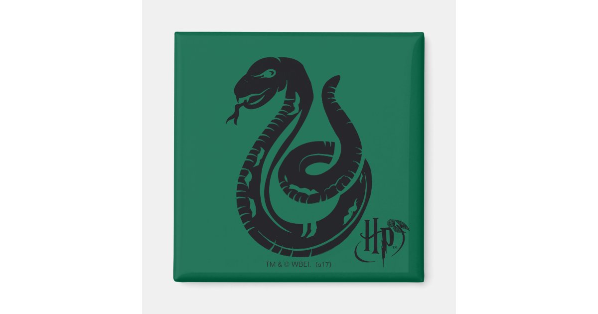 Imã Harry Potter | Slytherin Snake Icon | Zazzle Brasil