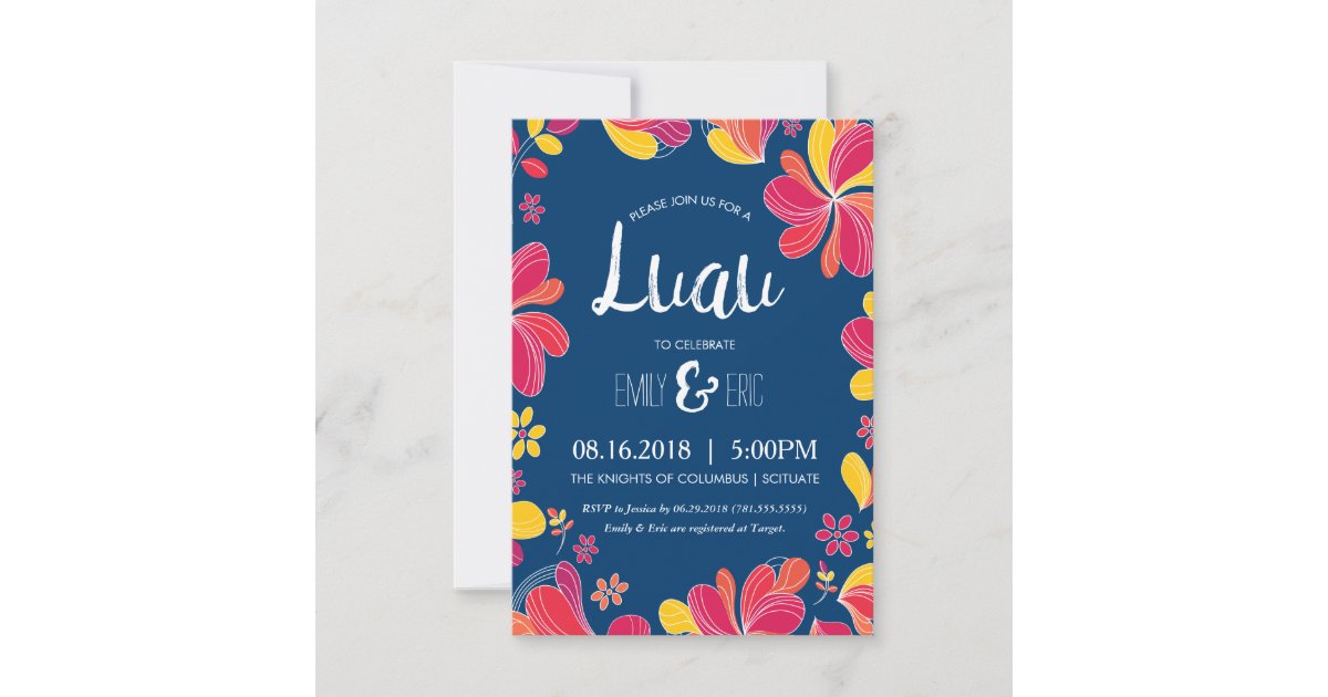 Luau Invite - Convite de festas tropical havaiano | Zazzle Brasil