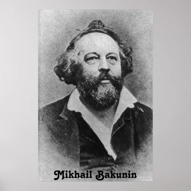 Mikhail Bakunin poster | Zazzle Brasil