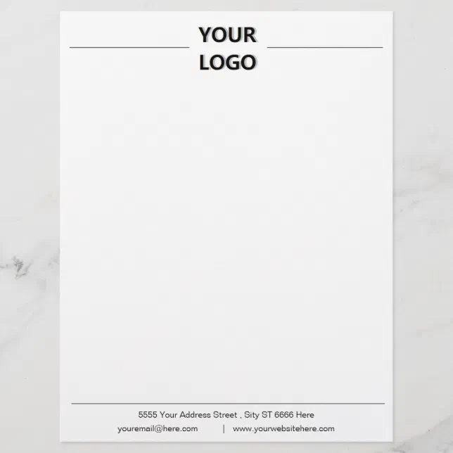 Papel Timbrado Letterhead da empresa de Design profissional com l ...