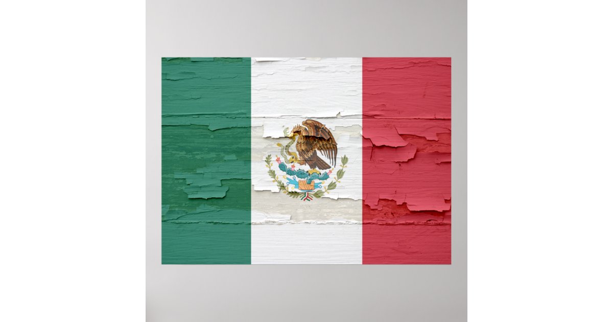 Pôster Bandeira do México | Zazzle Brasil
