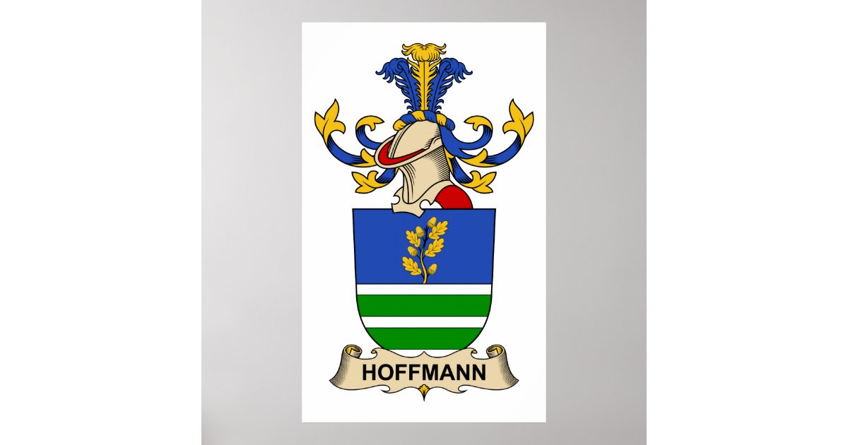 Poster Hoffmann Family Crest | Zazzle Brasil