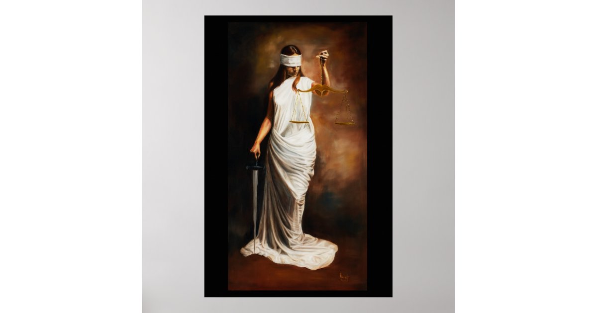 Pôster Lady Justice | Zazzle Brasil