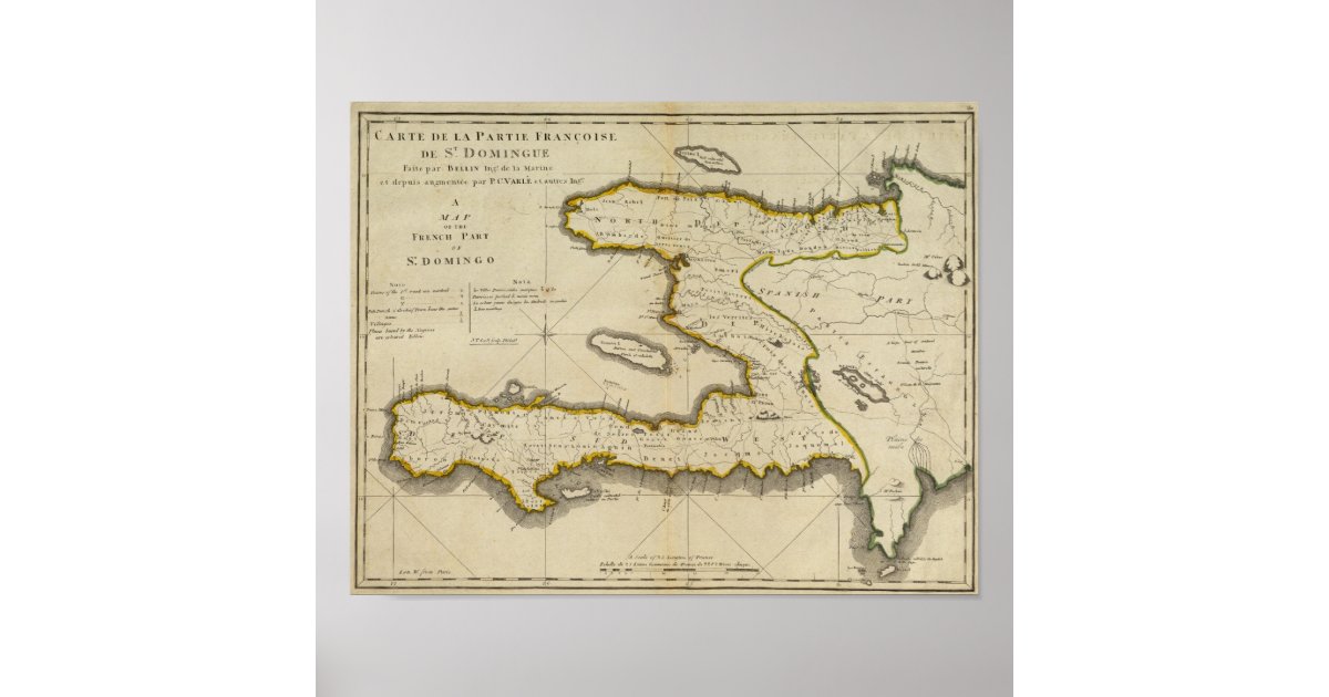 Poster Mapa do Atlas do Haiti | Zazzle Brasil