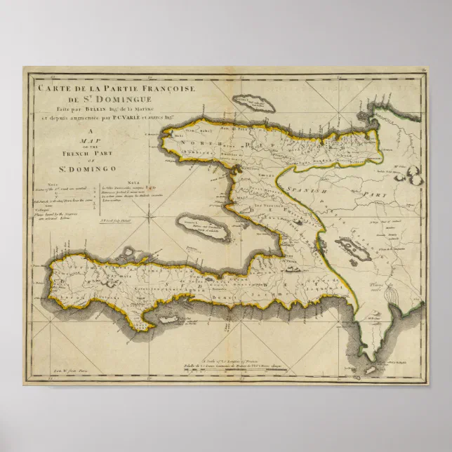 Poster Mapa do Atlas do Haiti | Zazzle Brasil