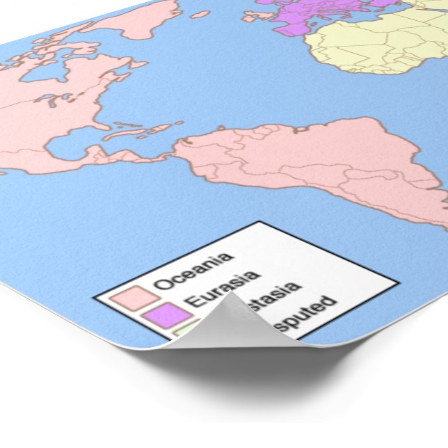 Grande Mapa Mundial Rotulado