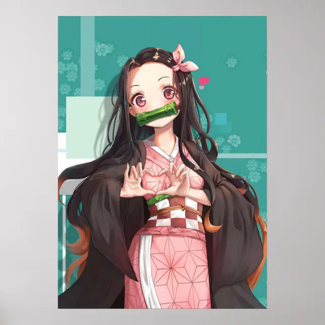 Poster Nezuko Kamado Demon Slayer Kimetsu no Yaiba Nezuko | Zazzle Brasil