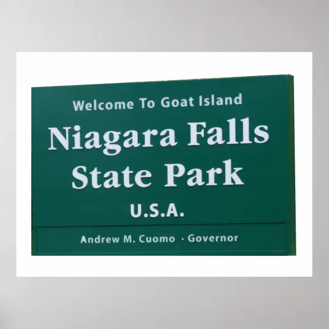 Poster Niagara Falls welcome sign | Zazzle Brasil