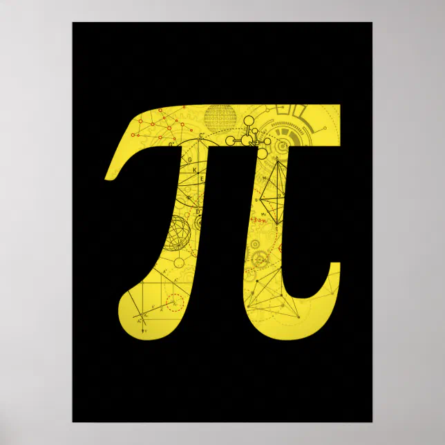 Poster Pi - Símbolos Matemáticos | Zazzle Brasil