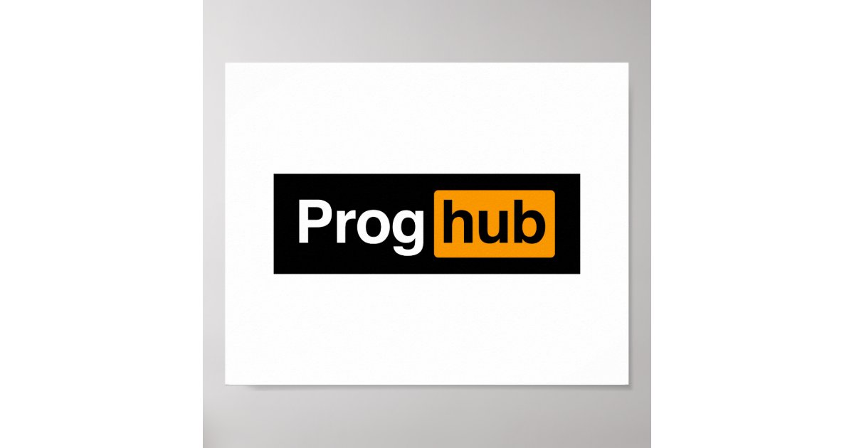 Poster ProgHUB | Zazzle Brasil