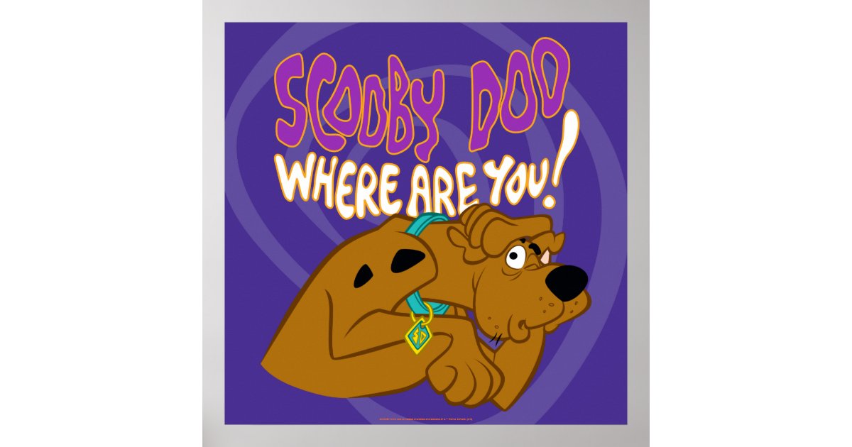 Poster Scooby-Doo Assustado | Zazzle.com.br Poster Scooby-Doo Assustado | Zazzle.com.br