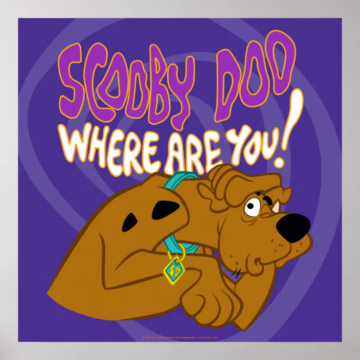 Poster Scooby-Doo Assustado | Zazzle.com.br Poster Scooby-Doo Assustado | Zazzle.com.br