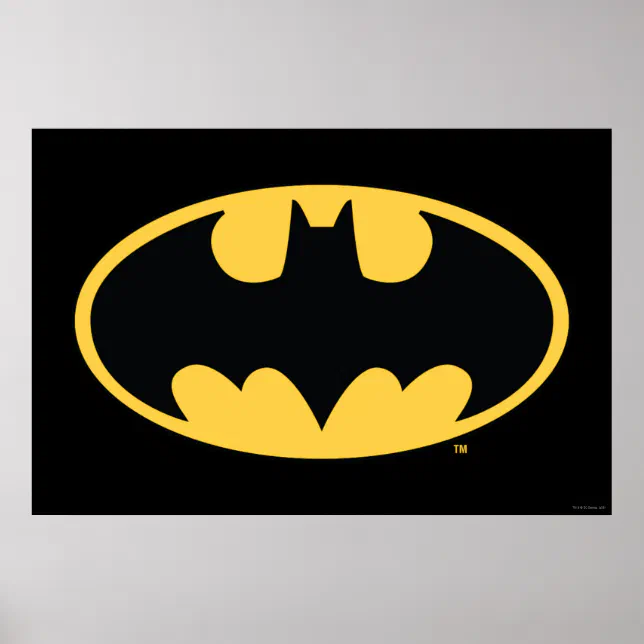Poster Símbolo Batman | Logotipo Oval | Zazzle Brasil