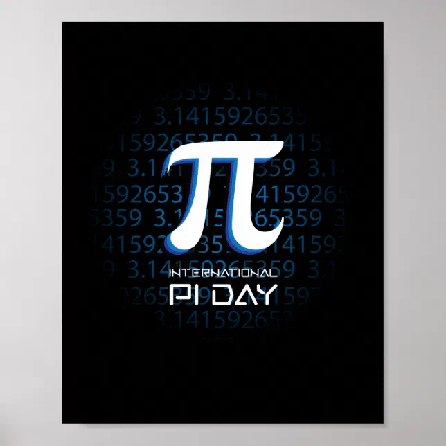 Poster Símbolo Número 3.14 Pi - Ciência da Matemática | Zazzle Brasil