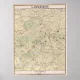 Poster Vintage Map of London England (1901) | Zazzle Brasil